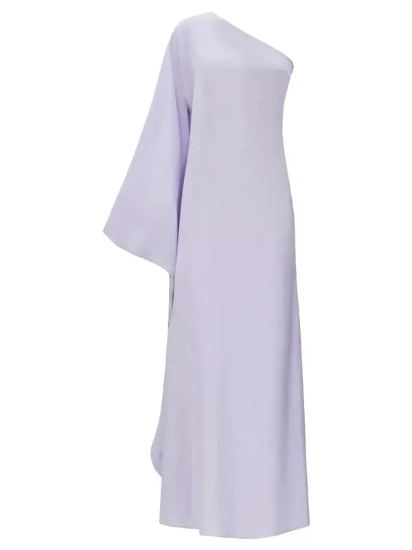 TALLER MARMO One-shoulder Draped Maxi Dress - Purple