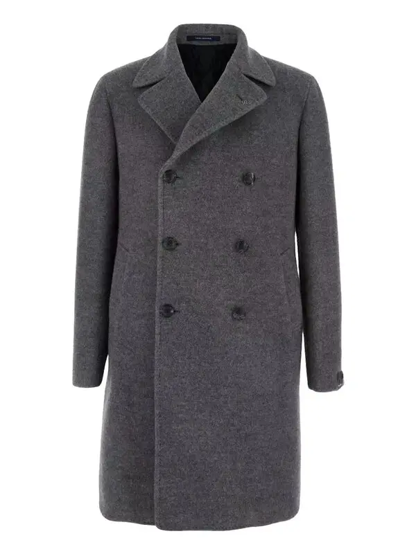 Tagliatore Double-breasted Wool Coat - Grey