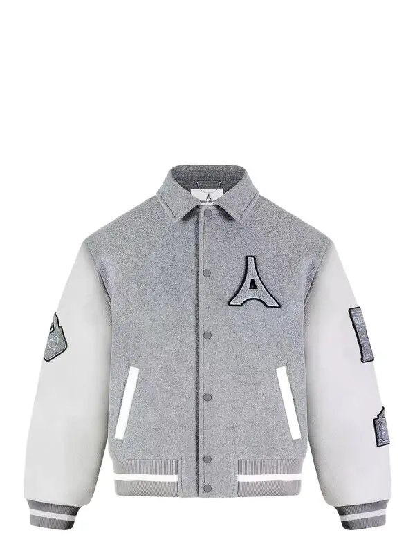 Manière De Voir Oscar Mona Lisa Varsity Jacket - Grey