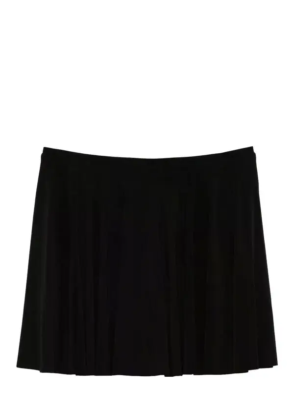 Norma Kamali Pleated Mini Skirt - Black
