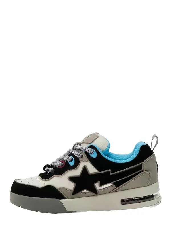A BATHING APE Flip Sta Star-embellished Sneakers - White