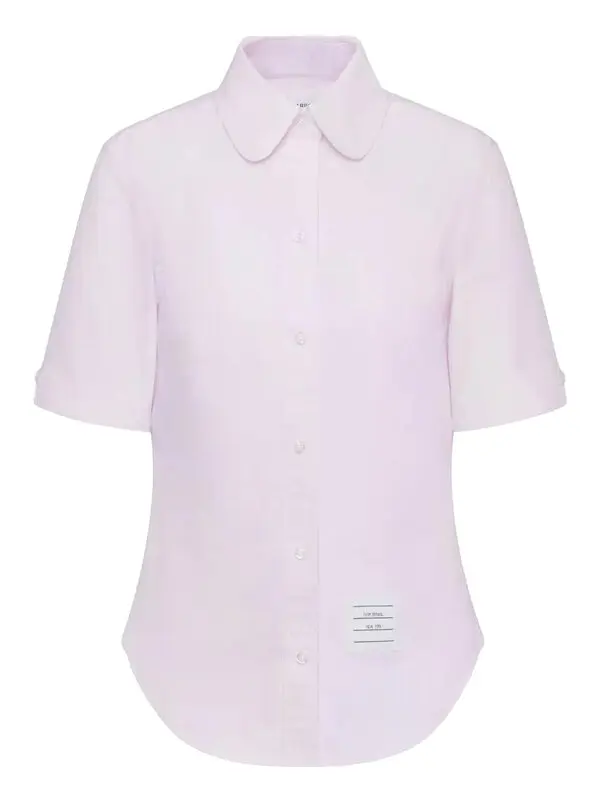 Thom Browne Round-collar Shirt - Pink