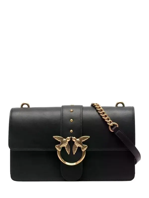 Pinko Love Birds Flap Crossbody Bag - Black