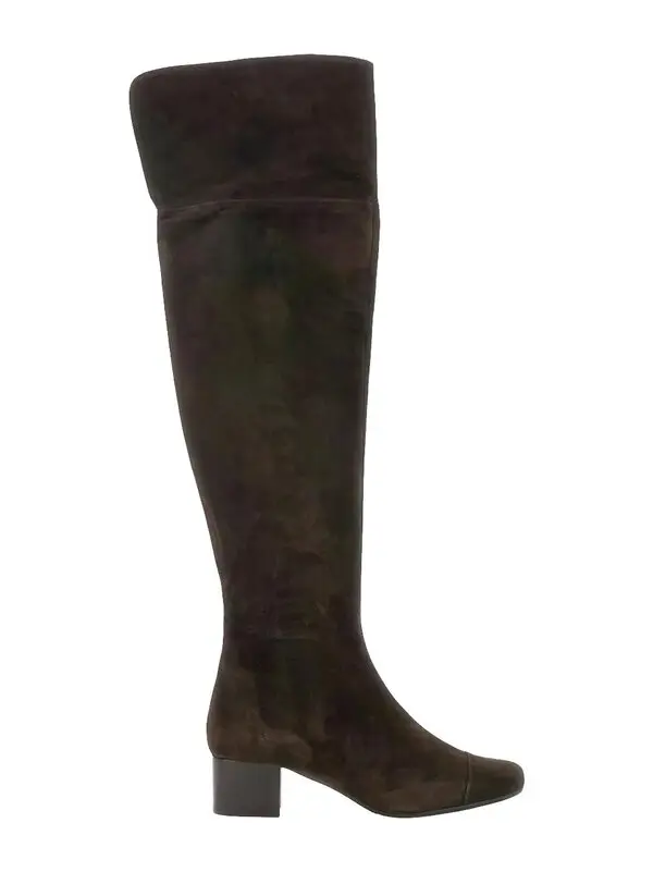 CAREL Brigitte Suede Knee-high Boots - Brown
