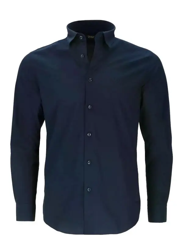 Roberto Cavalli Long-sleeve Button-fastening Shirt - Blue