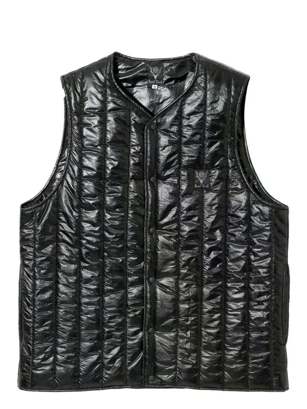SOUTH2 WEST8 Quilted Ripstop Vest - Black