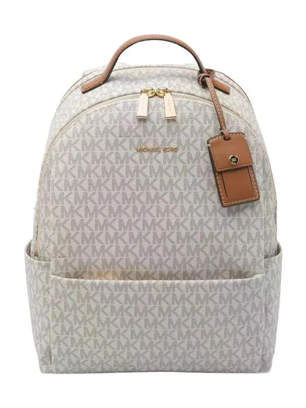 Michael Kors Monogram Backpack - White