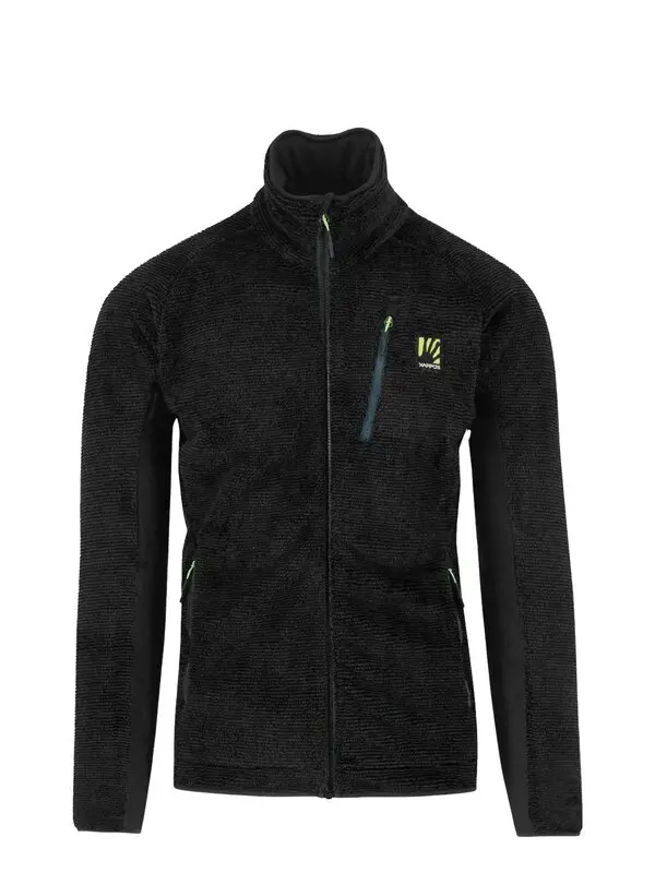 KARPOS Textured Zip-up Fleece Sweatshirt - Black