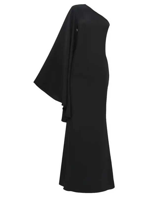TALLER MARMO Sifnos One-shoulder Maxi Dress - Black