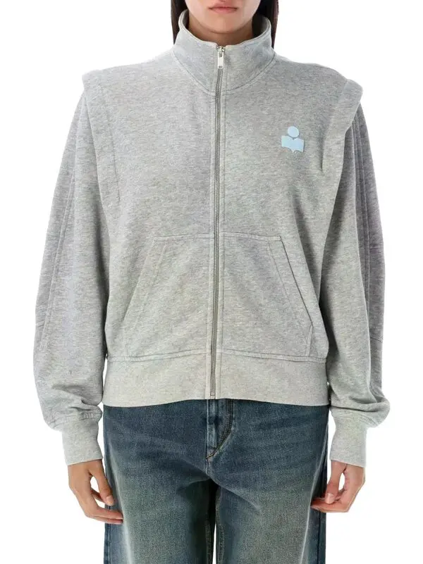 MARANT ETOILE Madilia Zip-up Sweatshirt - Grey