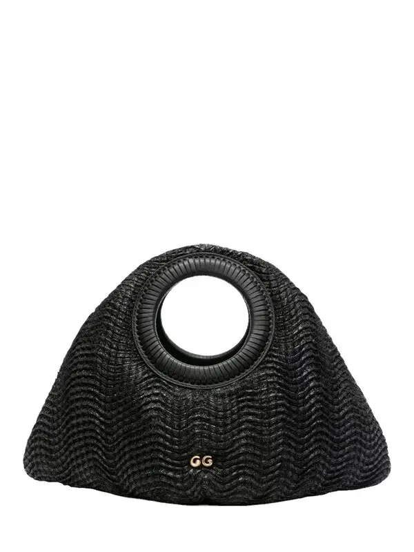 Cult Gaia Thais Wave-textured Top-handle Tote Bag - Black