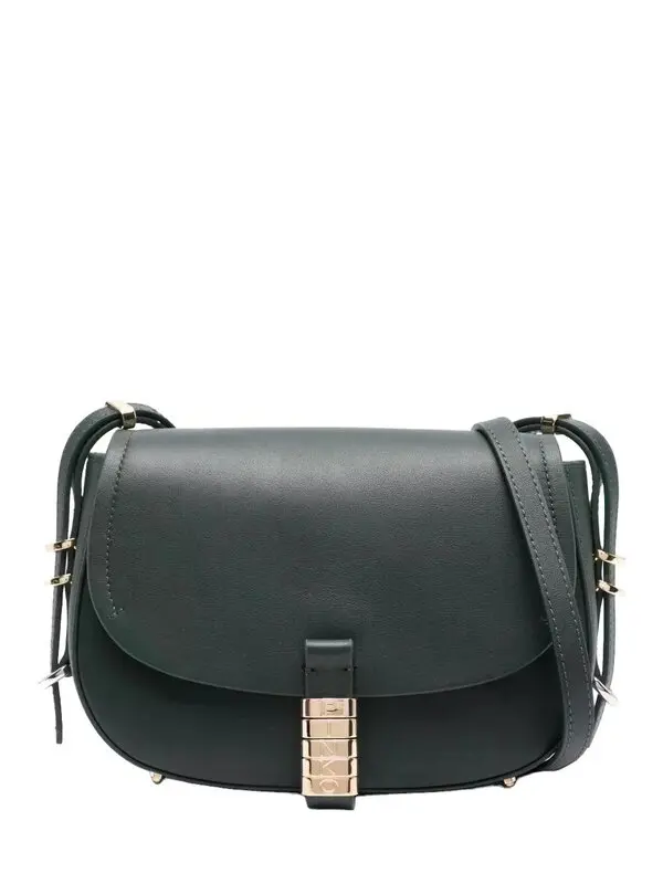 Pinko Mini Leather Shoulder Bag - Green