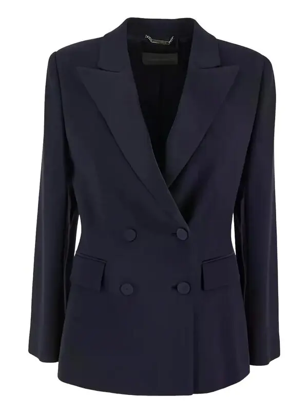 Alberta Ferretti Double-breasted Peak-lapel Blazer - Blue
