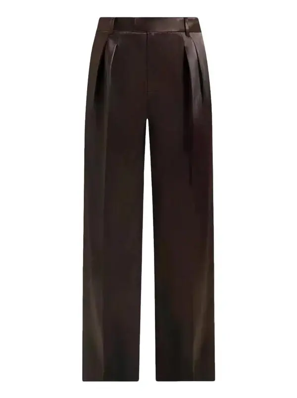 Manière De Voir Twin-pleat Tailored Trousers - Brown
