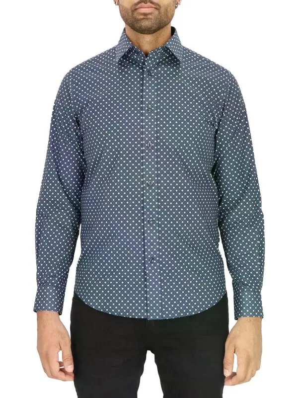 Scotch & Soda Diamond-pattern Shirt - Blue