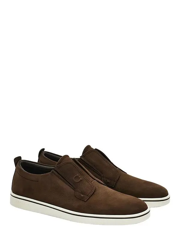 FERRAGAMO Alfiecr Slip On Sneakers - Bark