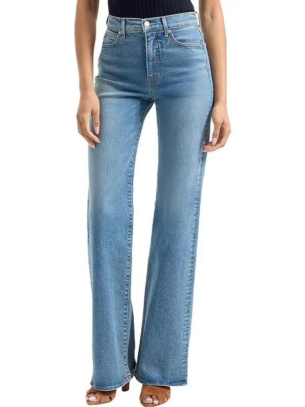 Veronica Beard Crosbie High-rise Wide-leg Jeans - Ripple Haze