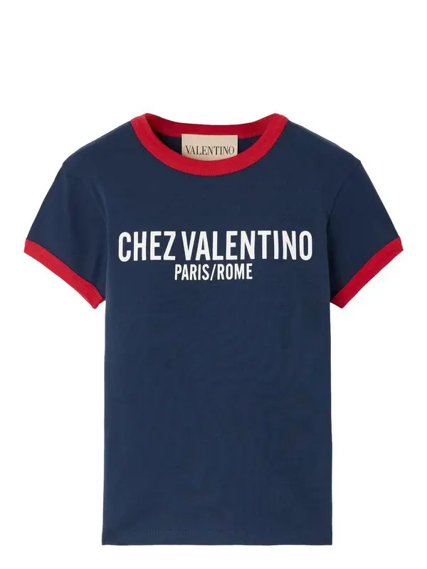 Valentino Garavani - Chez Valentino Printed Cotton-Jersey T-Shirt