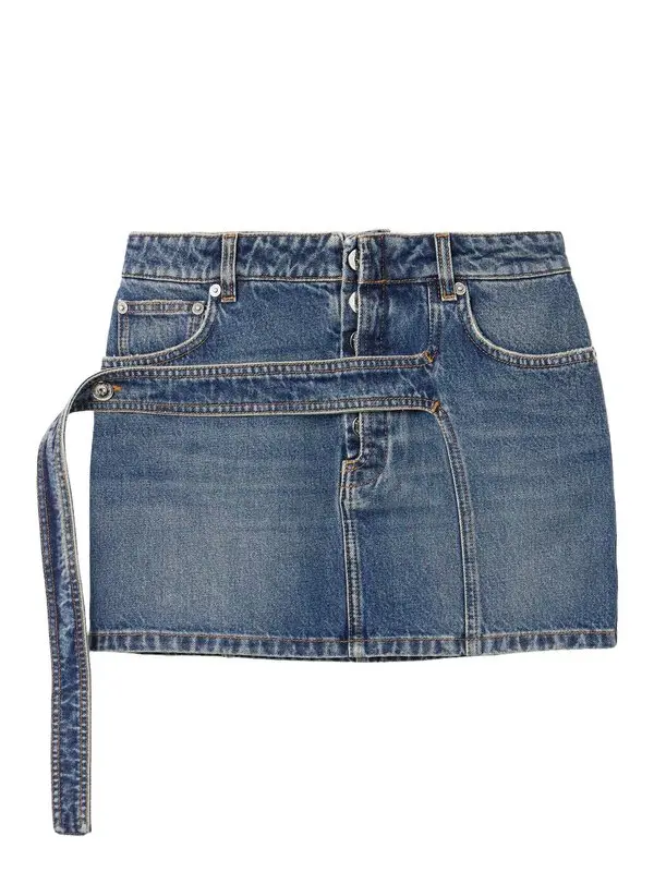 JEAN PAUL GAULTIER Denim Mini Skirt - Blue
