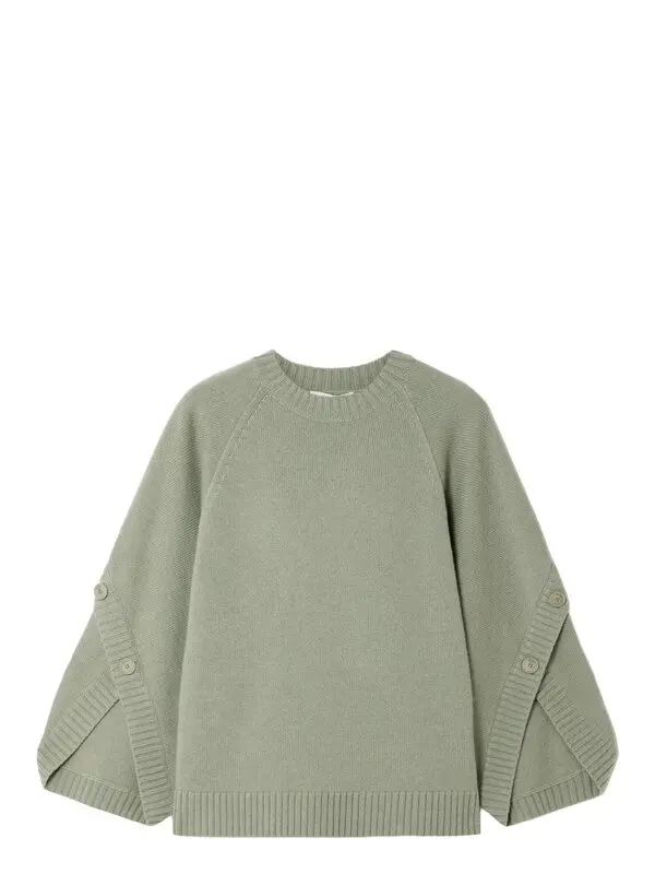 Max Mara Ampex Wool And Cashmere-blend Sweater - Green