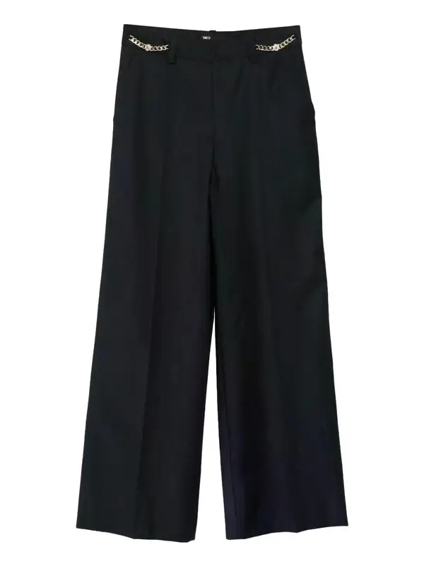 Maje Chain-embellished Trousers - Blue