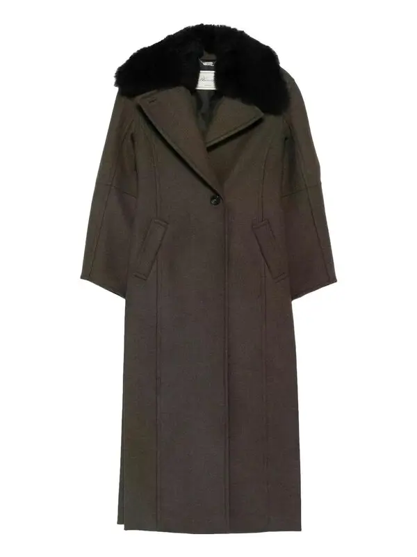 Blumarine Single-breasted Coat - Green