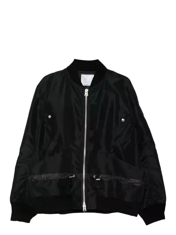 Sacai Zip-up Bomber Jacket - Black