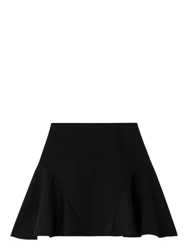 Givenchy Grain De Poudre Wool Mini Skirt - Black