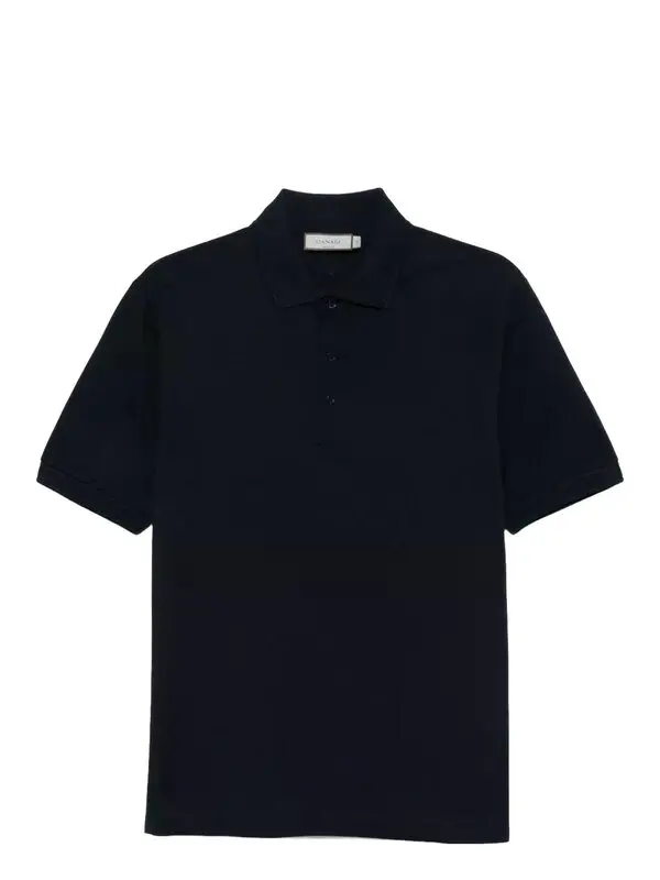 Canali Cotton Polo Shirt - Blue