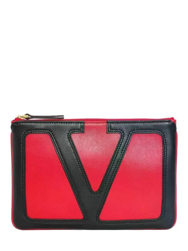 Valentino Garavani Viva Superstar Clutch - Red