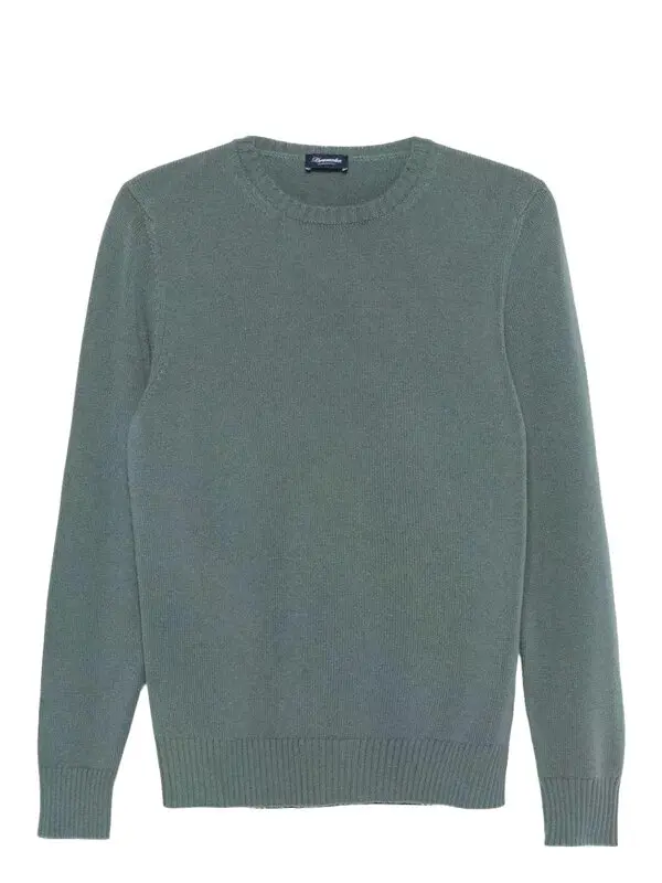 DRUMOHR Crew-neck Cashmere Sweater - Green