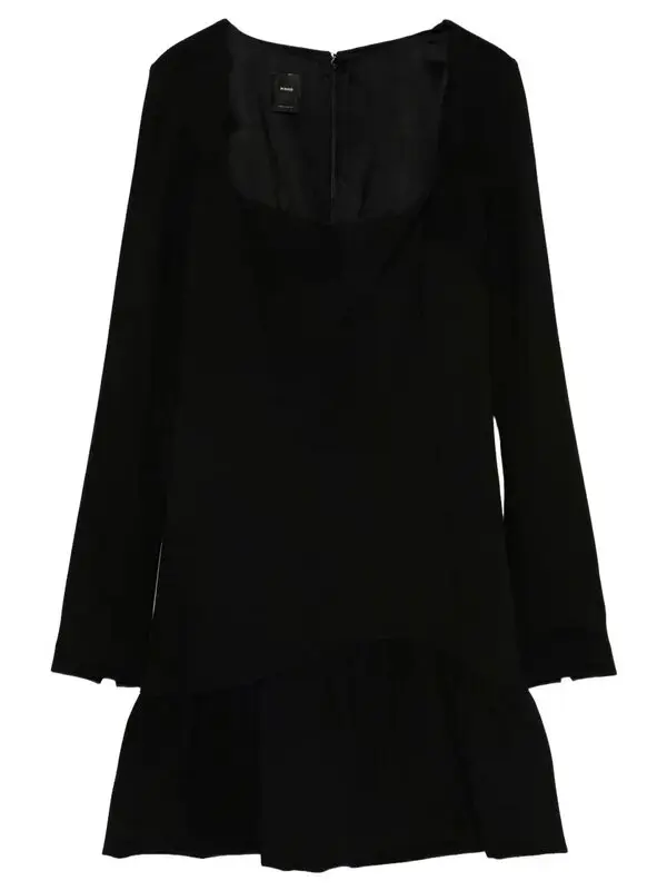 Pinko Square-neck Mini Dress - Black