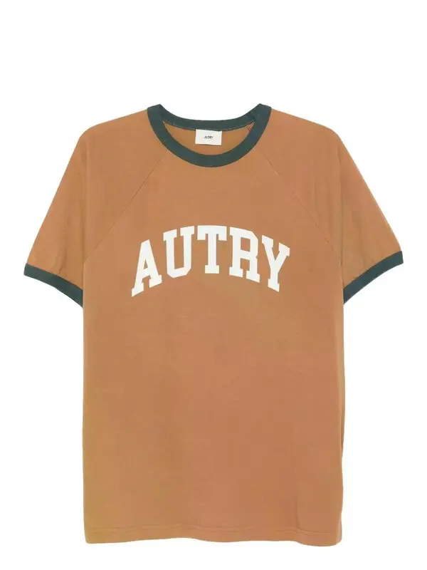 AUTRY Raglan-sleeve T-shirt - Brown