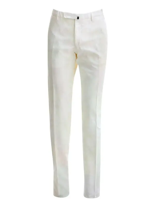 Incotex Flat-front Trousers - White