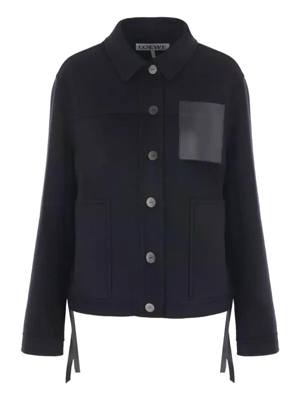 Loewe Button-fastening Multi-pocket Jacket - Black