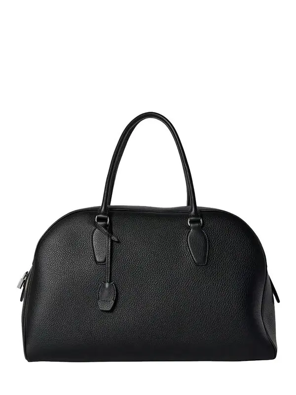 THE ROW India Leather Tote - Black