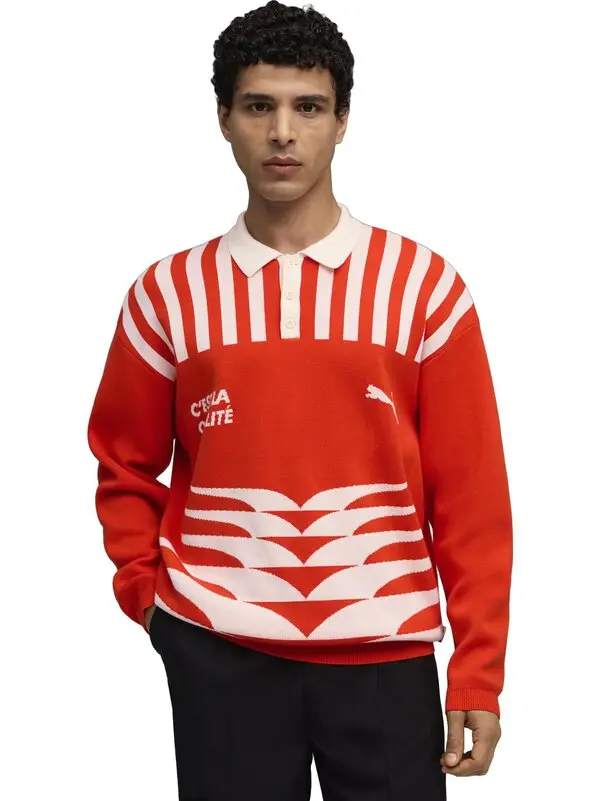 PUMA Neverworn Vi Colla Sweater - Red