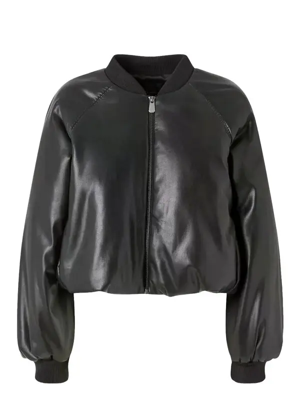 Pinko Raglan Sleeve Bomber Jacket - Black