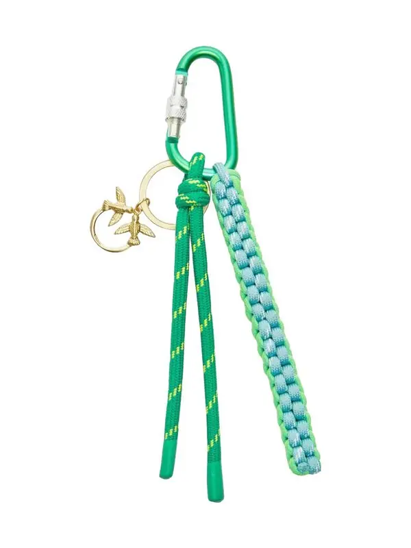 Pinko Carabiner Rope Keyring - Blue