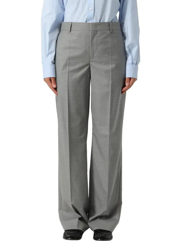Moschino Tailored Wide Leg Trousers - Grey