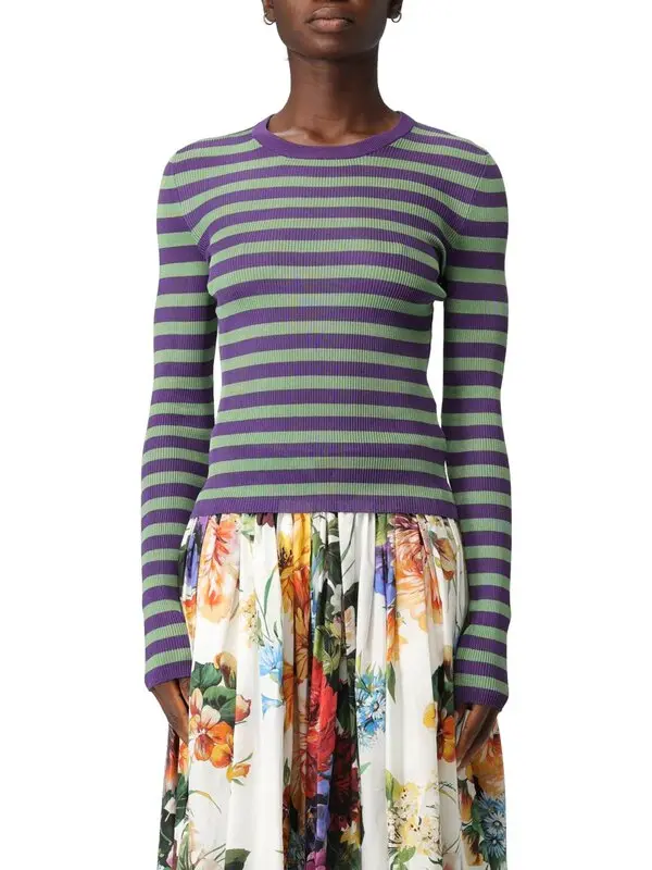Dolce & Gabbana Striped Fine Knit Sweater - Multicolor