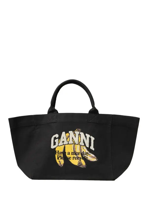 GANNI Tote Bag - Black