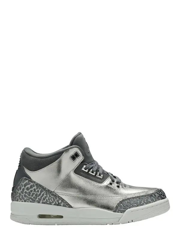 JORDAN 3 Retro Premium Sneakers - Silver