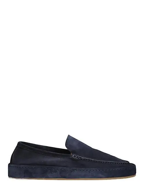 AURELIEN Voyager Suede Loafers - Navy