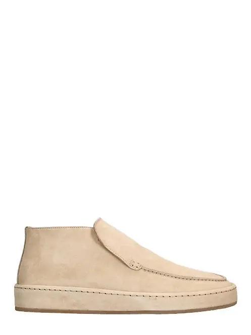 AURELIEN Voyager City Suede Loafers - Beige