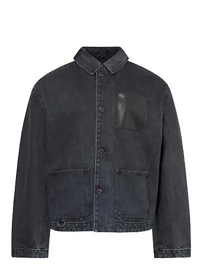Loewe Workwear Relaxed-fit Denim Jacket - Black