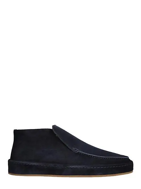 AURELIEN Voyager City Suede Loafers - Navy