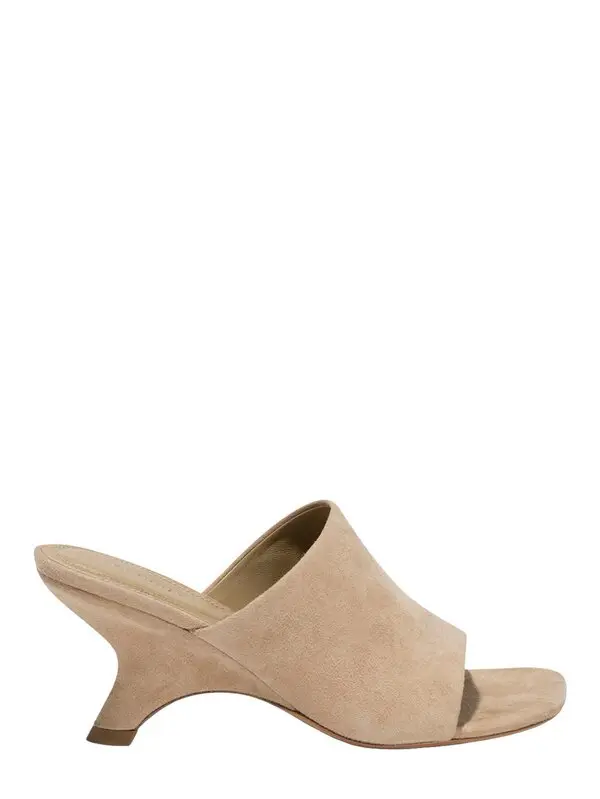 Simkhai Shadow Suede Mule Sandals - Desert