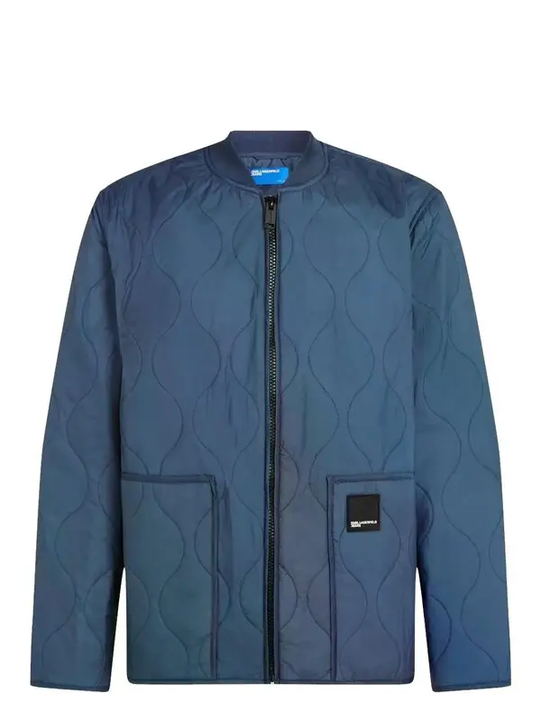 Karl Lagerfeld Quilted Lightweight Jacket - Blue