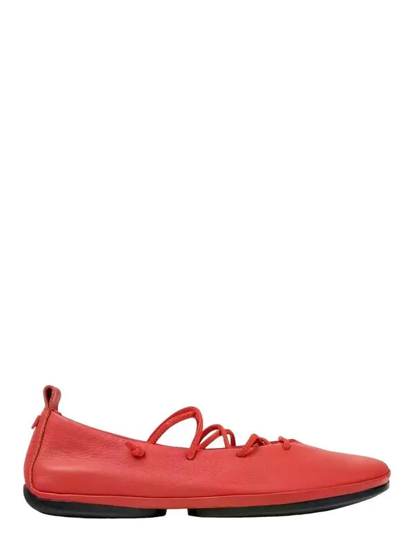 Camper Right Nina Leather Ballet Flats - Red